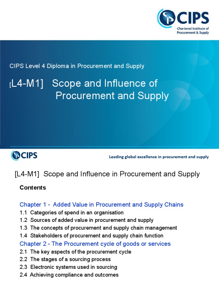 L4-M1 ProcScope PPT 6-19 | PDF | Procurement | Supply Chain