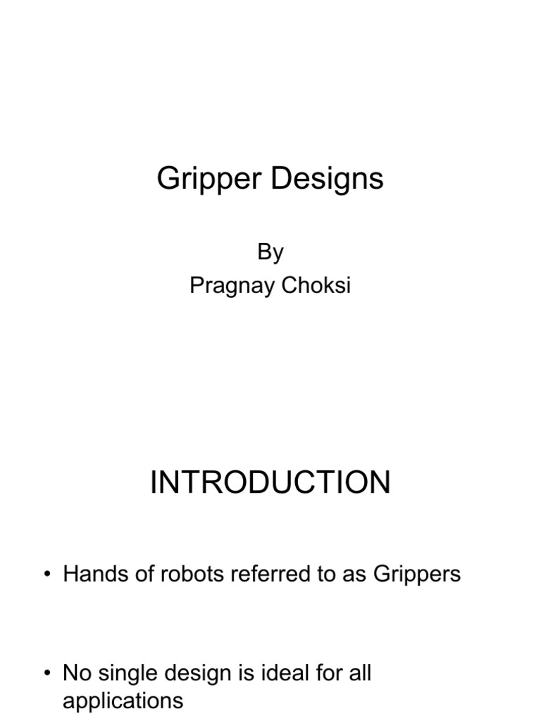 Gripper Design | PDF