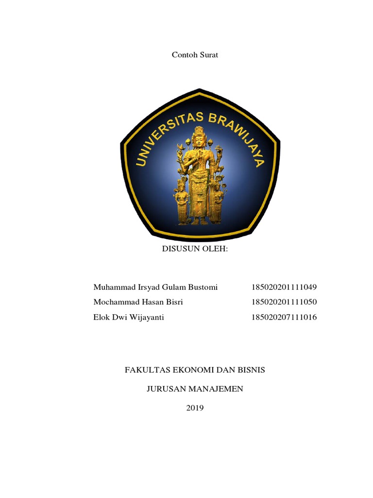 Contoh Format Surat Resmi 2 Halaman | PDF