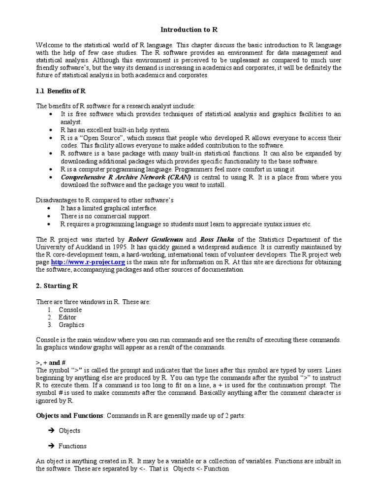 Case Studies in R | Download Free PDF | R (Programming Language) | Computing
