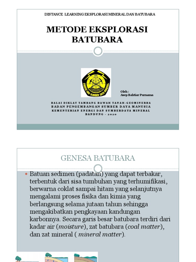Metode Eksplorasi Batubara | PDF