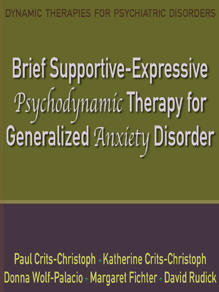 Brief Supportive-Expressive Psychodynamic Therapy For Generalized ...