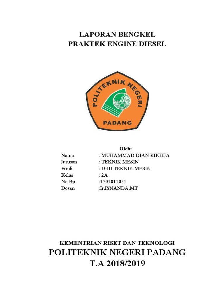 Laporan Engine Diesel (1) 2 | PDF