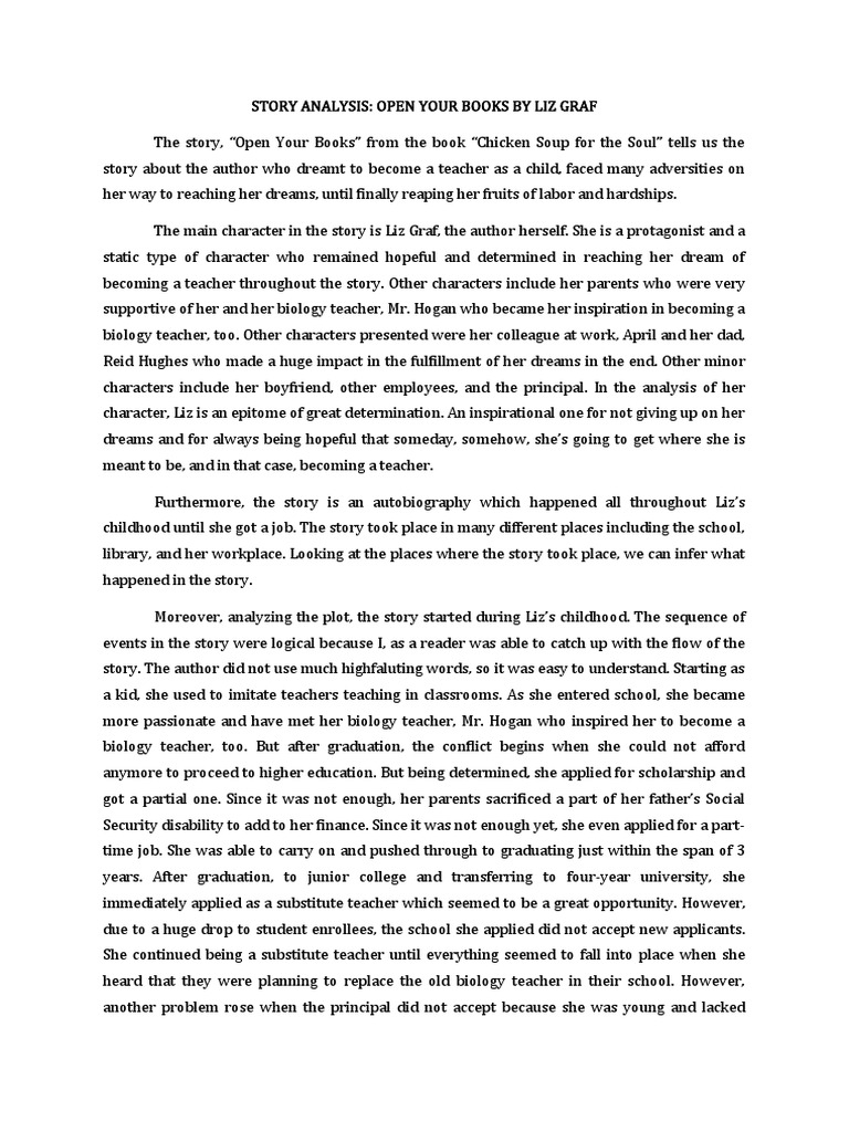 Story Analysis | PDF | Teachers | Narration