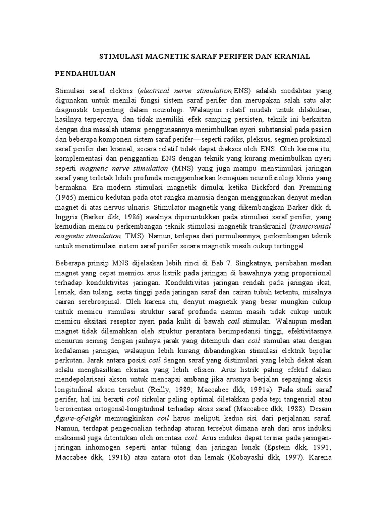 Stimulasi Magnetik Saraf Perifer | PDF