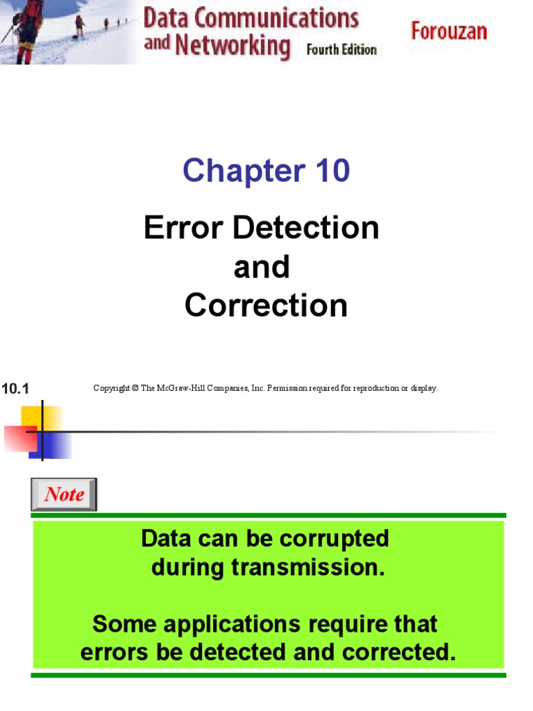 Lec 5 Error Detection And Correction Pdf Error Detection And Correction Algorithms 