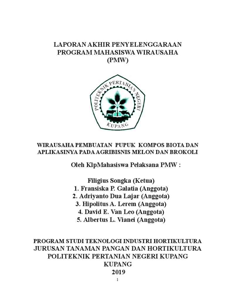 Laporan Akhir Penyelenggaraan PMW | PDF | Kesehatan Holistik | Sains & Matematika
