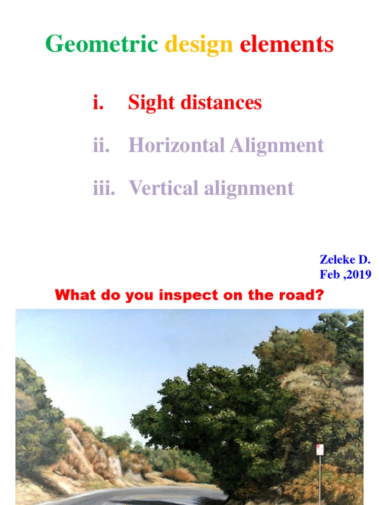 Sight Distance Criteria in Highway Design | PDF | Transportation ...