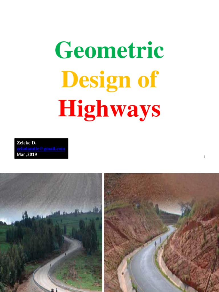 Part II Geometric Design of Highways | PDF | Road | Traffic