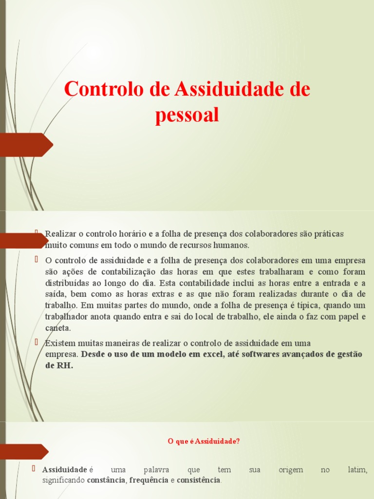 Controlo de Assiduidade de Pessoal 19 0 | PDF | Gestão de recursos humanos