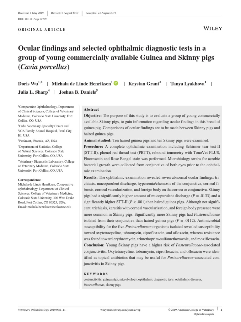 Wu 2019 | PDF | Cornea | Human Eye