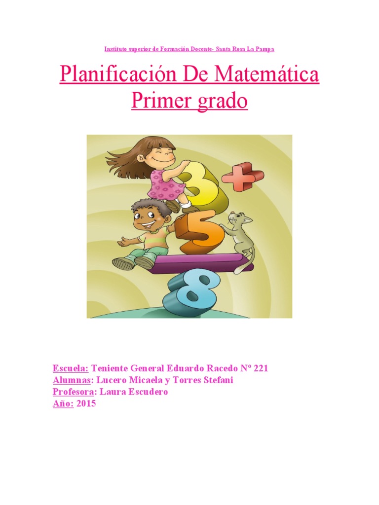 Primer Grado (Ultima Planificacion) | PDF | Escritura