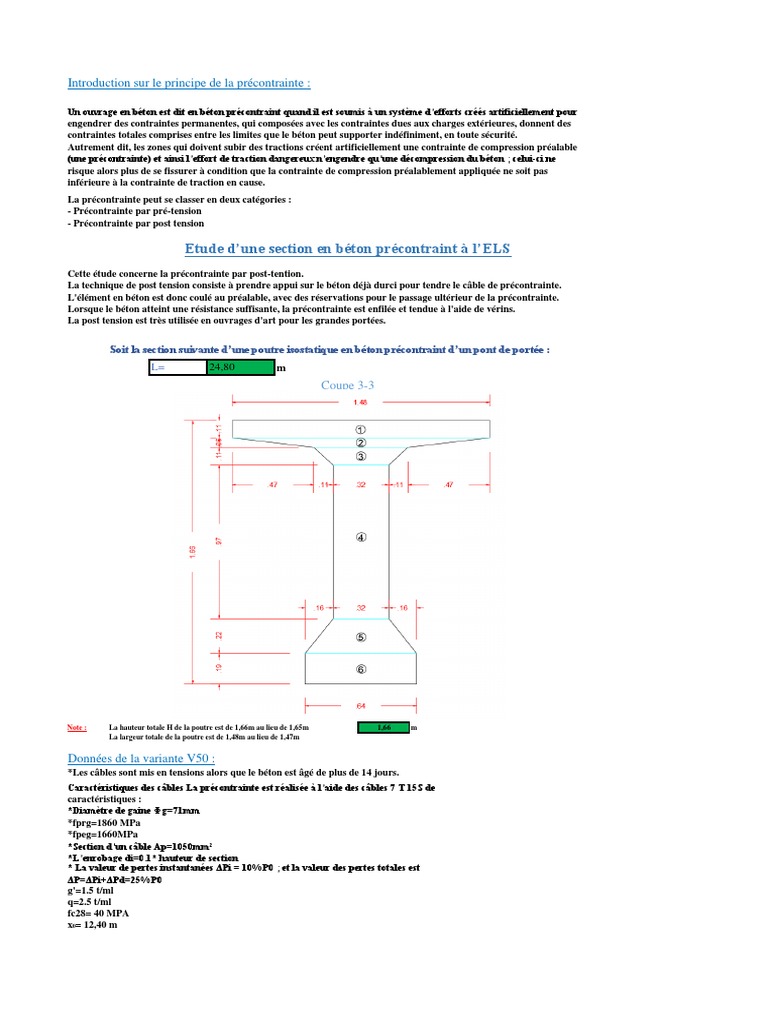 Mini Projet BP | PDF | Béton | Pont