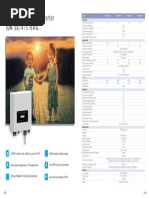Solax Inverter Datasheet Overview | PDF | Alternating Current ...