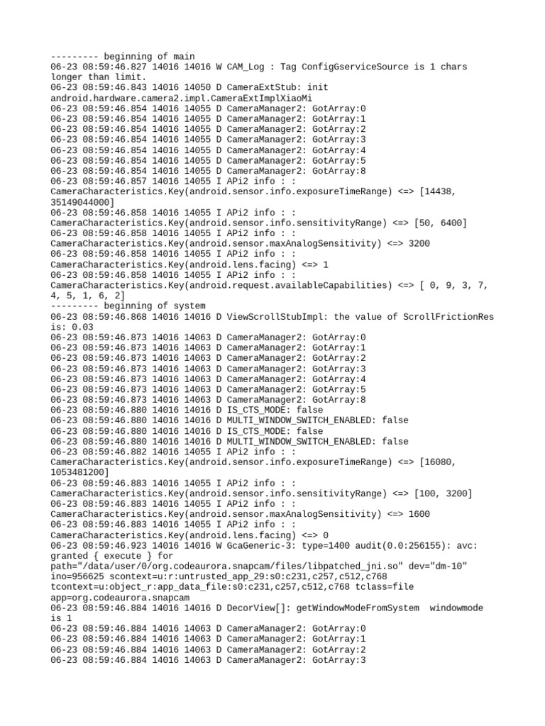 Logcat 1655985586793 | PDF | Codec | Computing