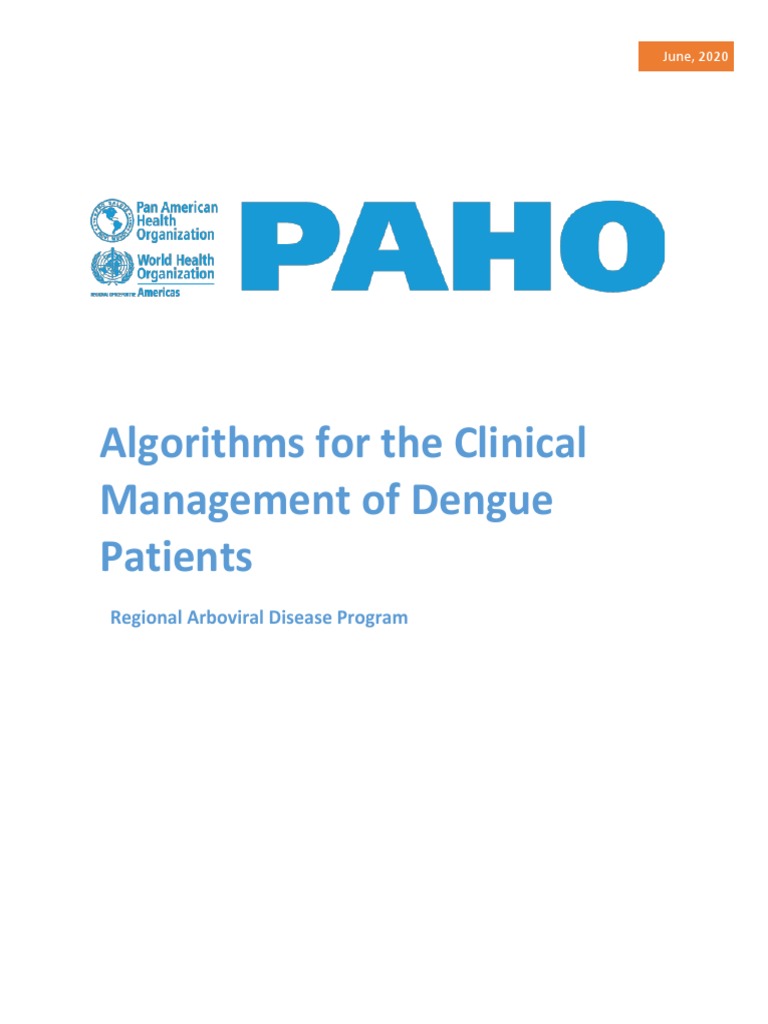 2020 Cde Algorithms Dengue Regional en | PDF | Shock (Circulatory ...