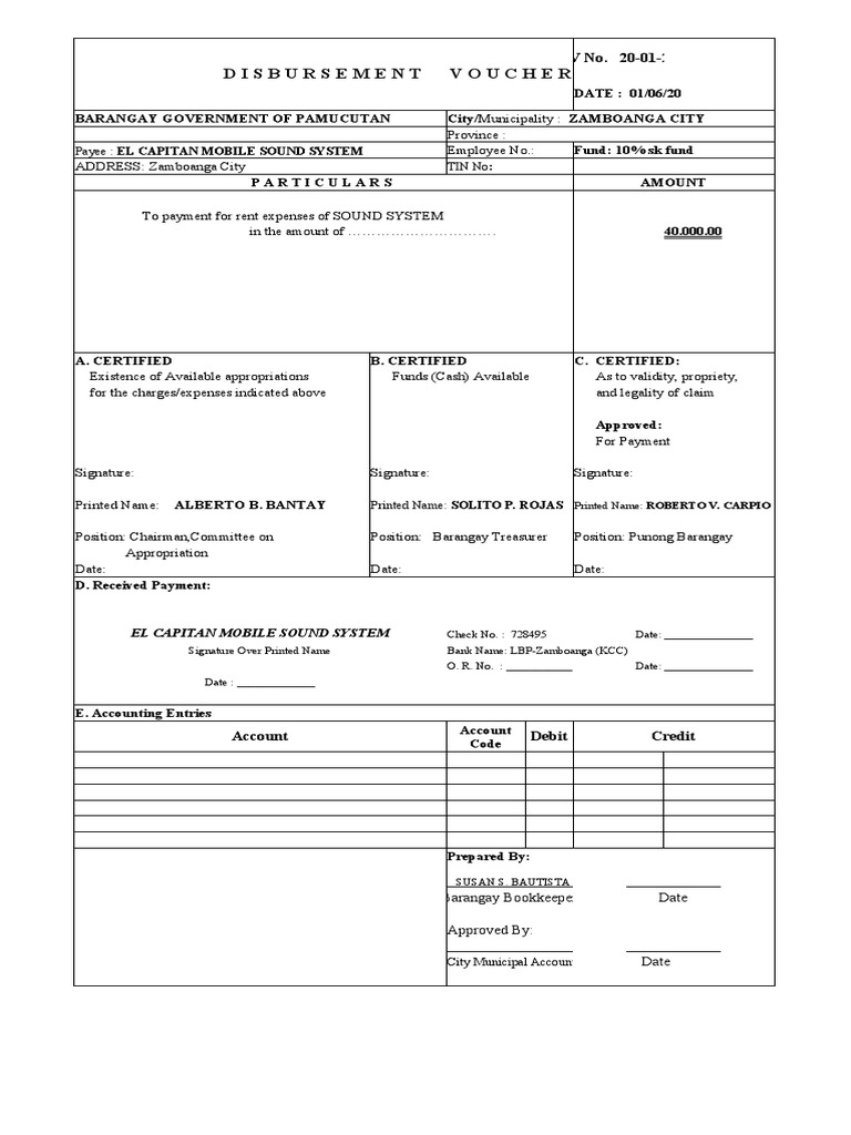 1.voucher - NEW 20 01 002 | Download Free PDF | Gasoline | Payments