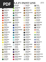 P3 Paint Color Formula Guide | PDF | Art Materials | Color