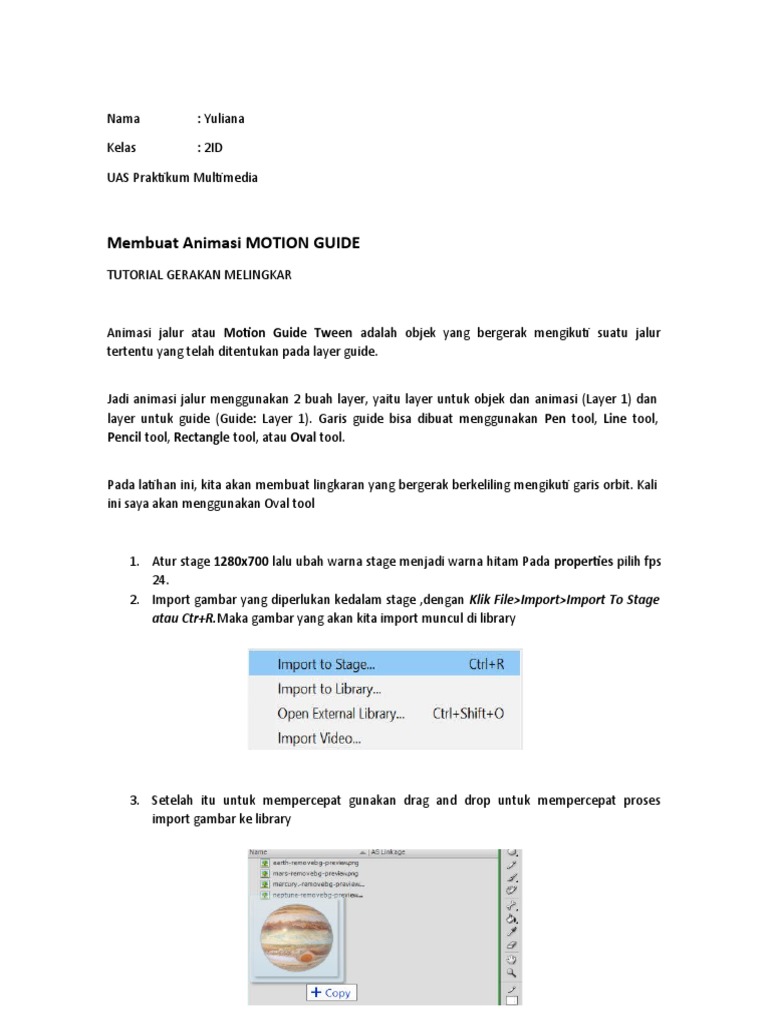 Animasi Motion Guide | PDF