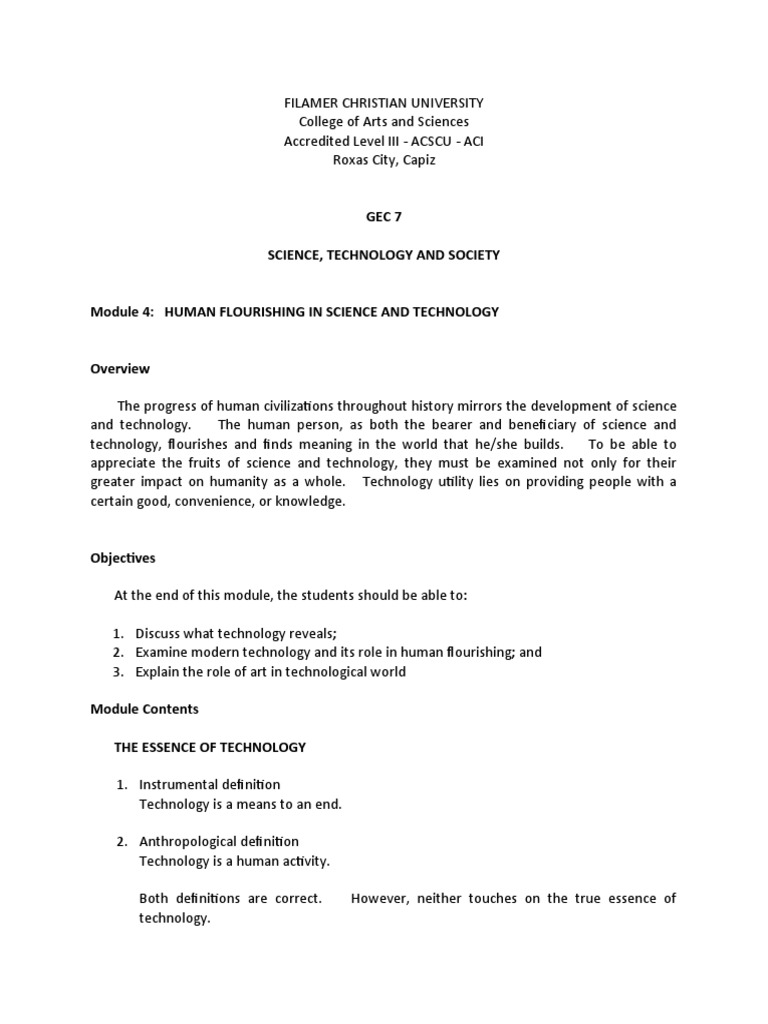 Mod4 Sts Module 4 | PDF | Philosophical Theories | Philosophical Movements