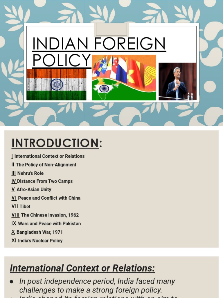 INDIAN FOREIGN POLICY by Keshav Sharma | PDF | Jawaharlal Nehru | Non ...