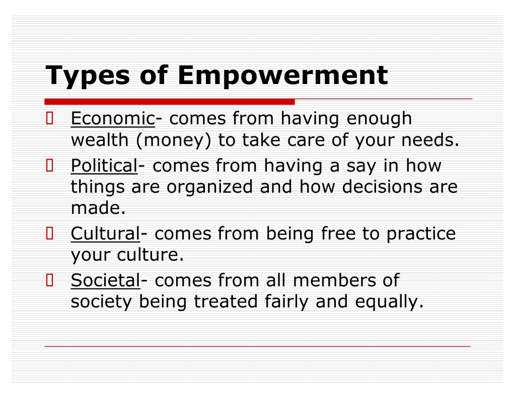 6 - Types of Empowerment | PDF