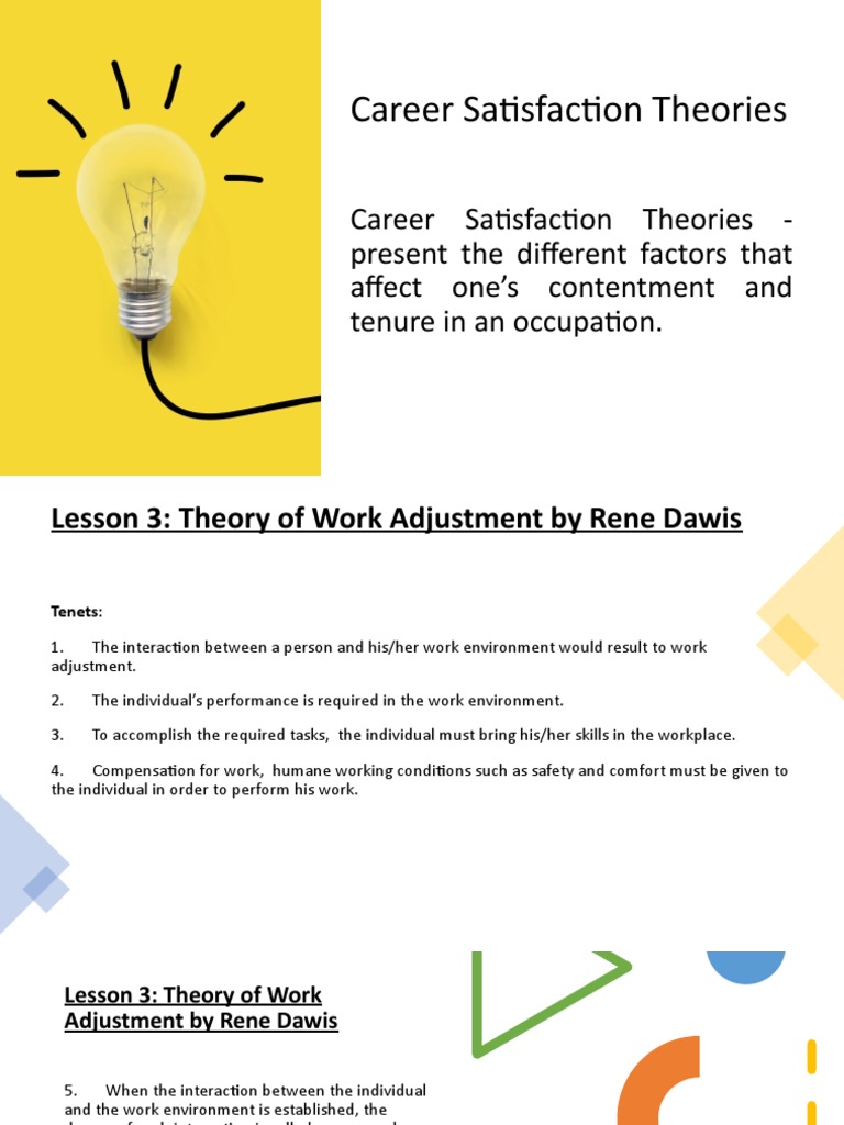 Career Satisfaction Theory Final2 | PDF | Value (Ethics) | Decision Making