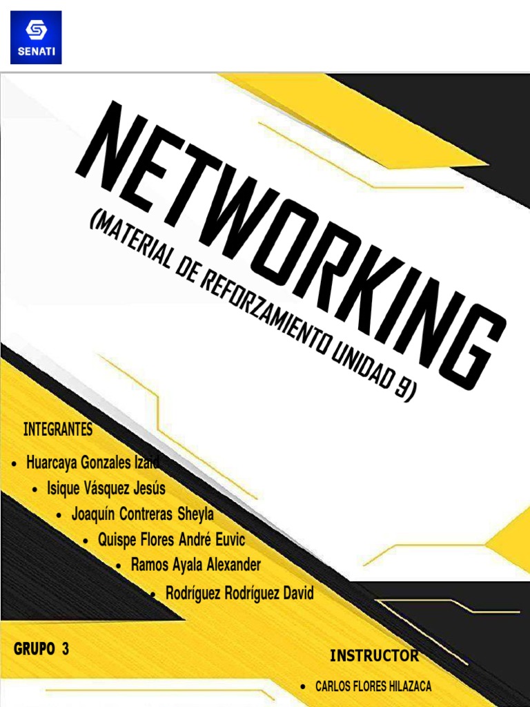 Material de Reforzamiento Unidad 5 (Networking), (Senati) | Download grátis PDF | Dirección IP ...
