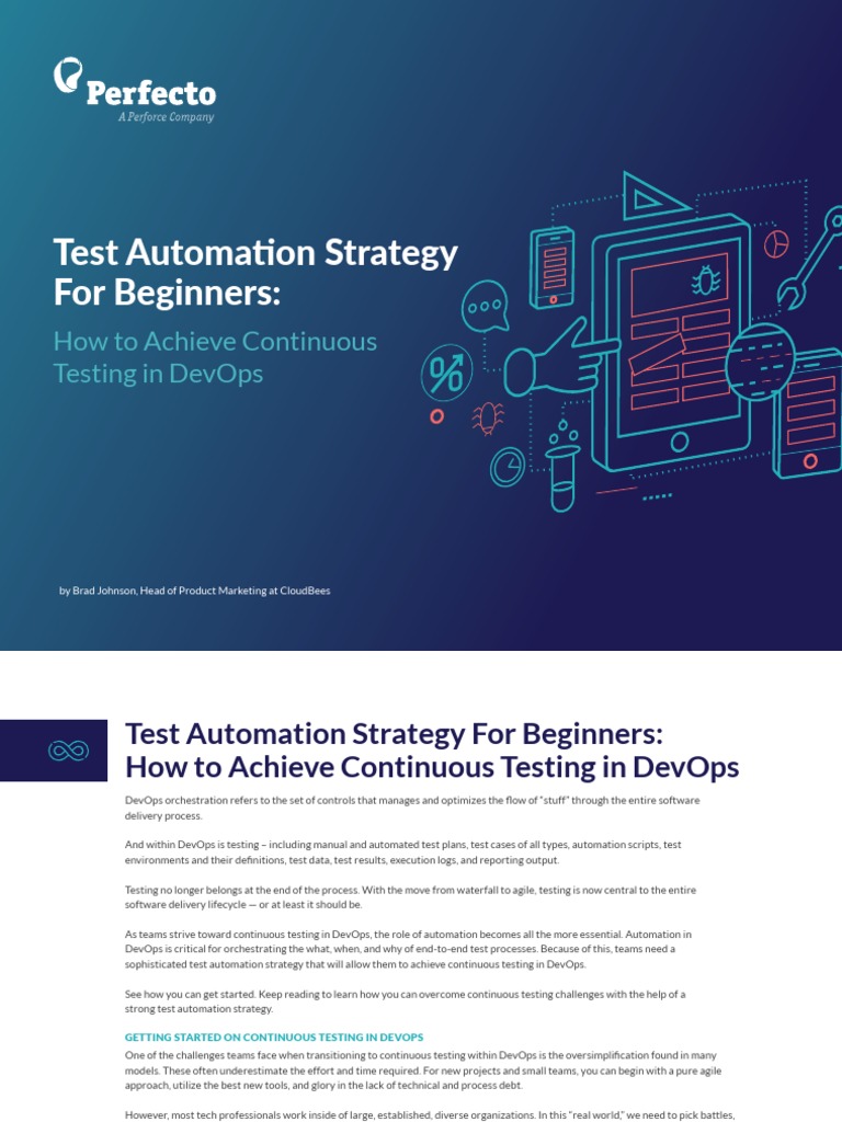 Test Automation Strategy For Beginners Ebook | PDF | Cloud Computing ...