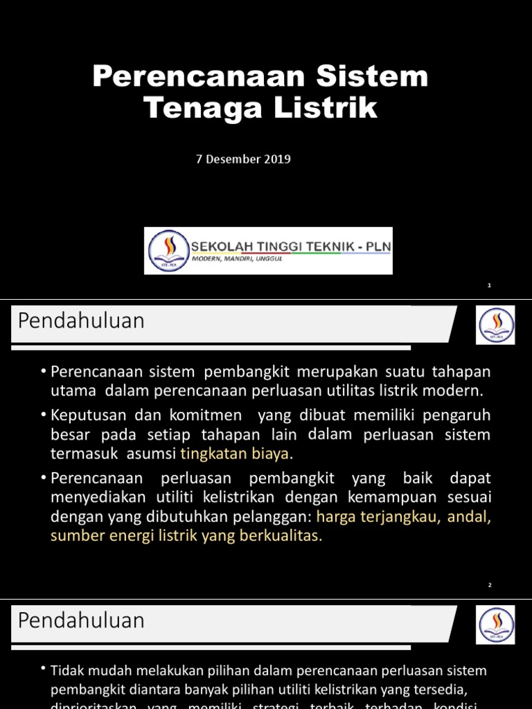 Perencanaan Sistem Tenaga Listrik | PDF