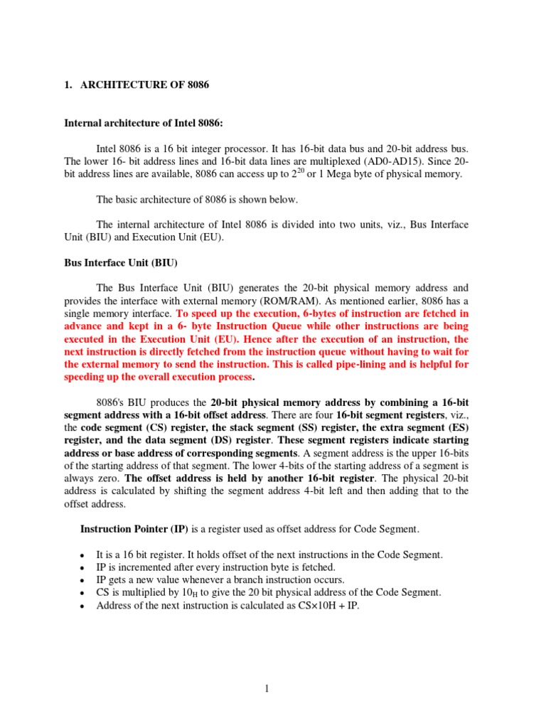 CS602 Microprocessor and Microcontroller - 8086 | PDF | Integrated Circuit | Manufactured Goods