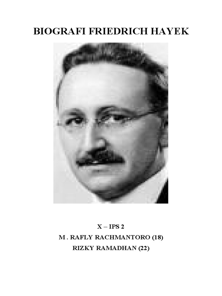 Biografi Friedrich Hayek | PDF