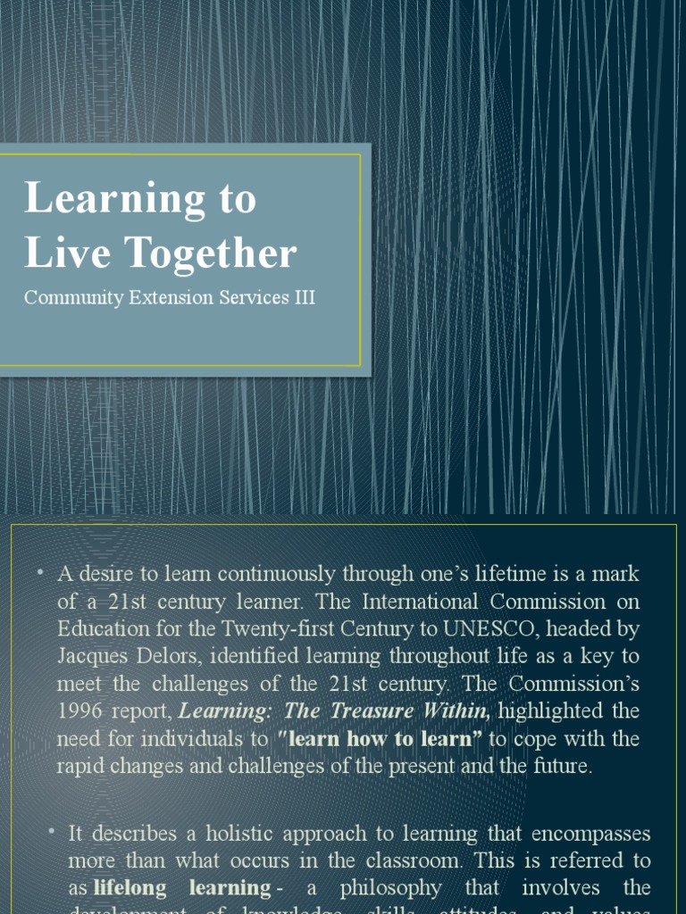 Understanding Learning to Live Together | PDF | Learning | Behavior