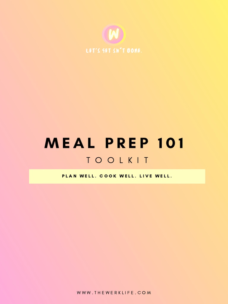 Meal Prep 101: Toolkit | PDF | Meal | Lunch