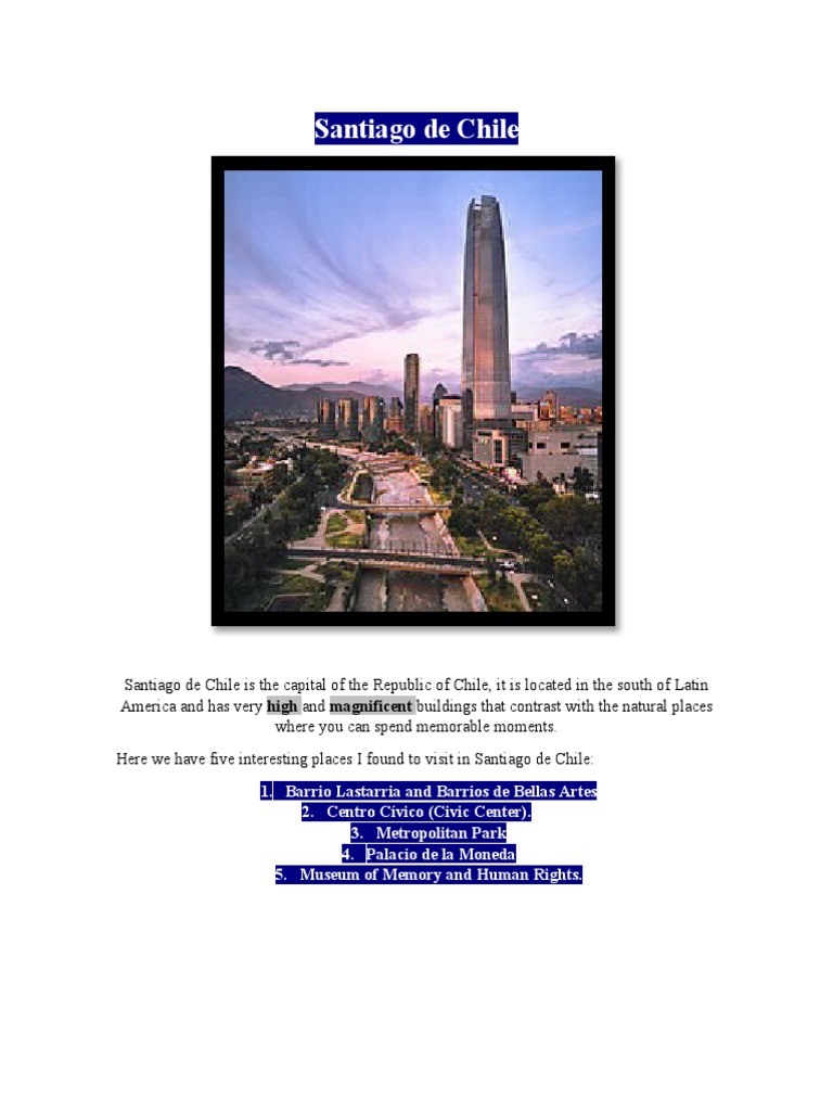 Santiago de Chile | Download Free PDF | Santiago | Chile
