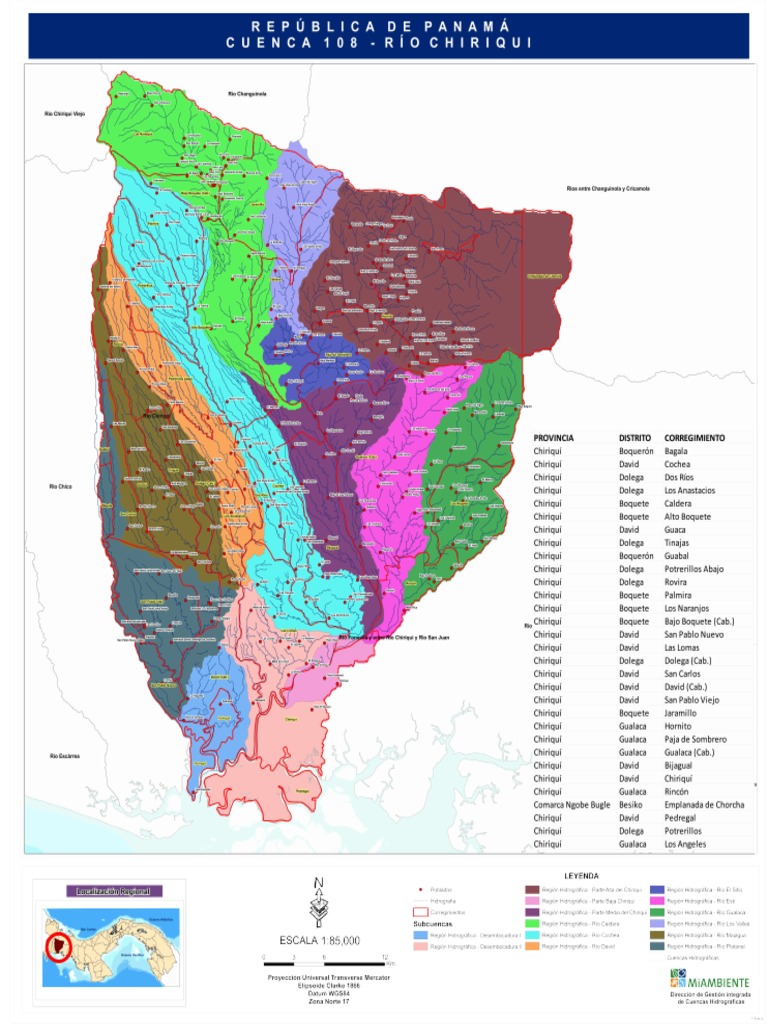 Cuenca Hidrografica Rio Chiriqui 108 | PDF