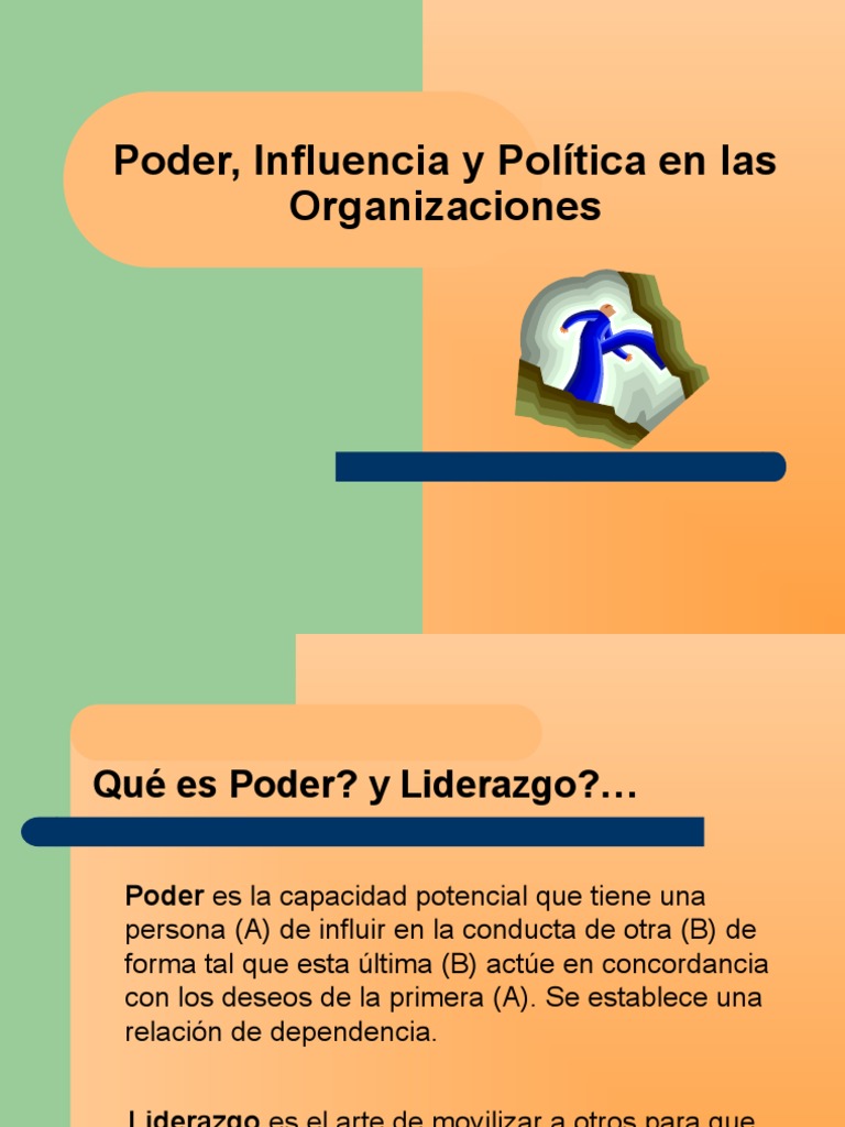 Apunte 9 Poder Influencia y Politica en Las Organizaciones 463580 | PDF ...