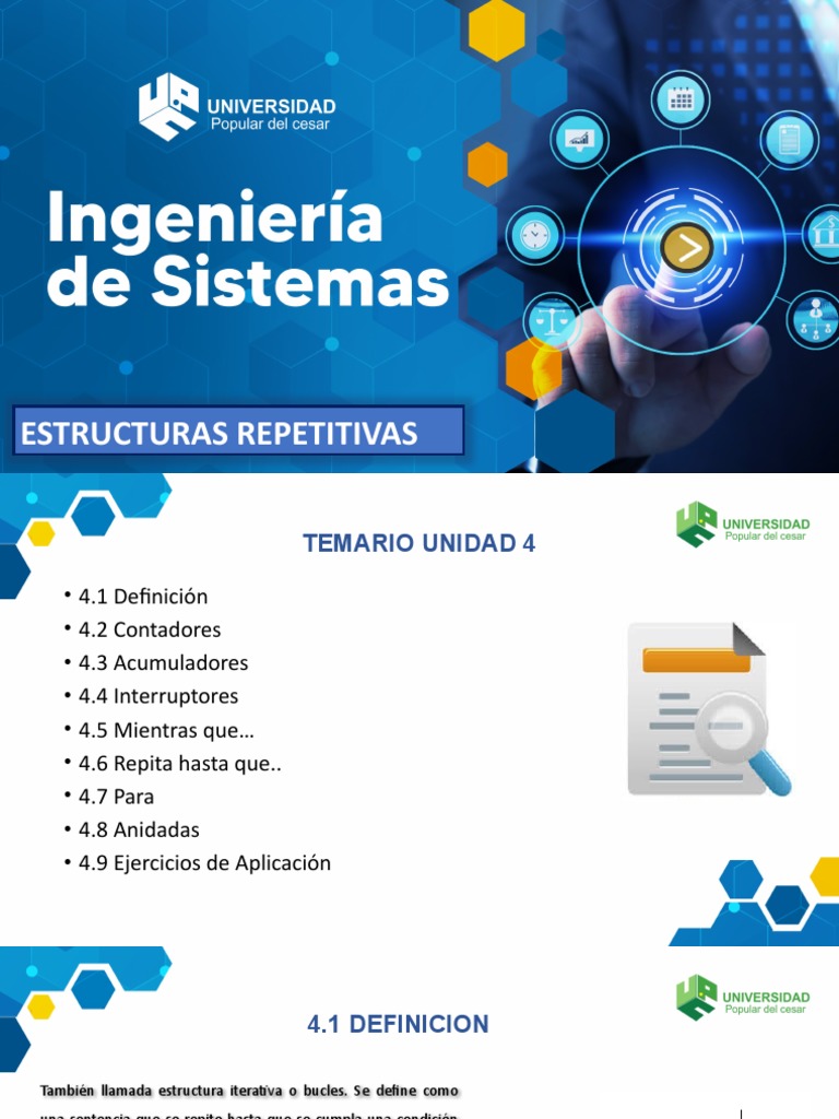Unidad 4. Estructuras Repetitivas Programacion en C+ | PDF | Algoritmos ...