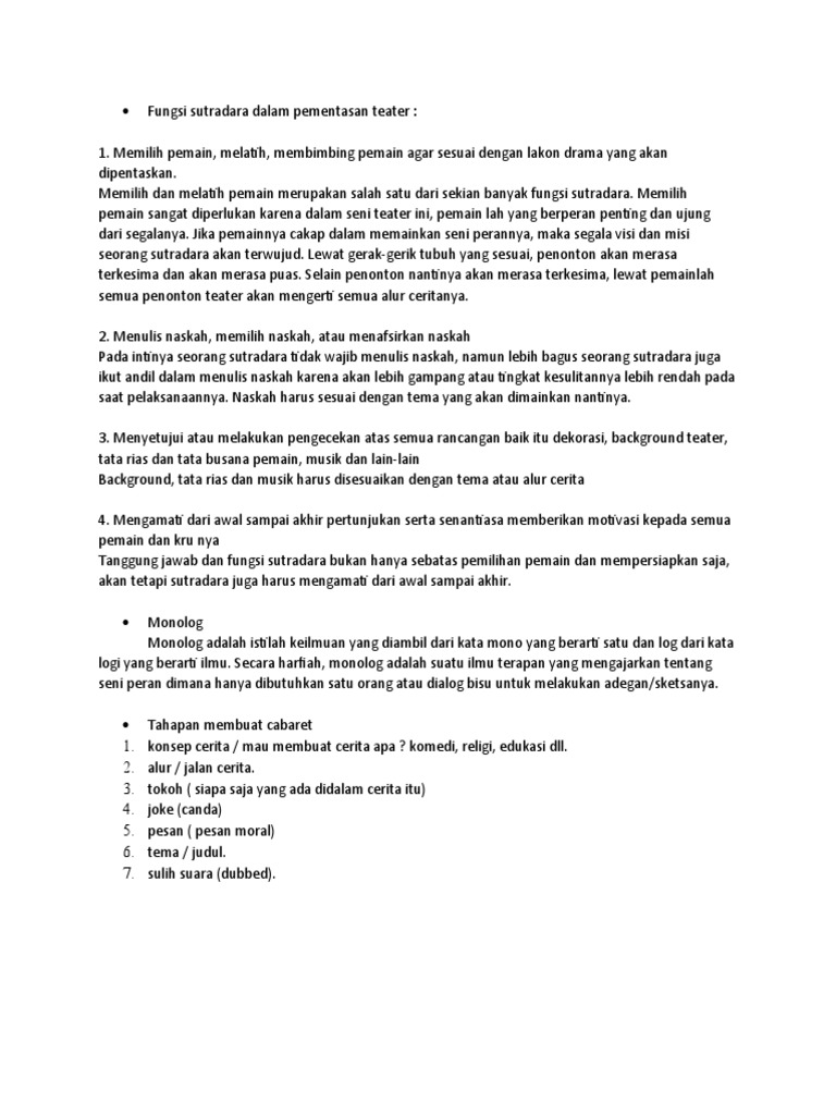 Kisi Kisi Senbud Kls 12 | PDF | Seni