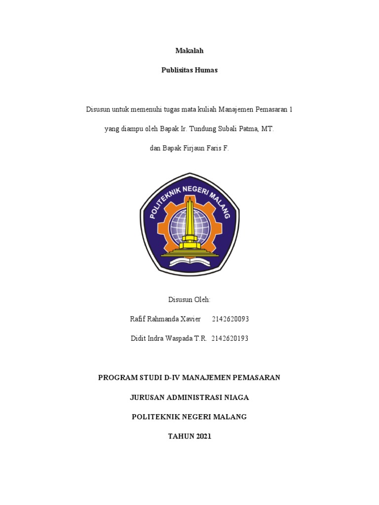 Pemahaman Publisitas dalam Humas | PDF