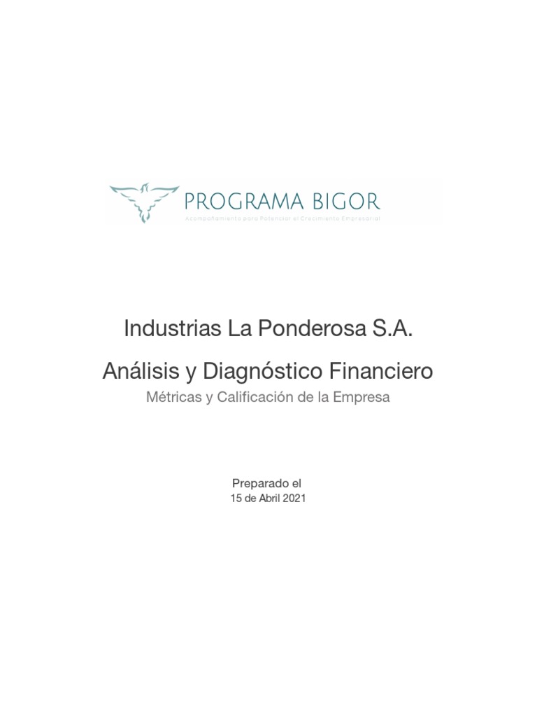 Herramienta H 1101 Diagnóstico Financiero | PDF | Capital de trabajo | Apalancamiento (Finanzas)