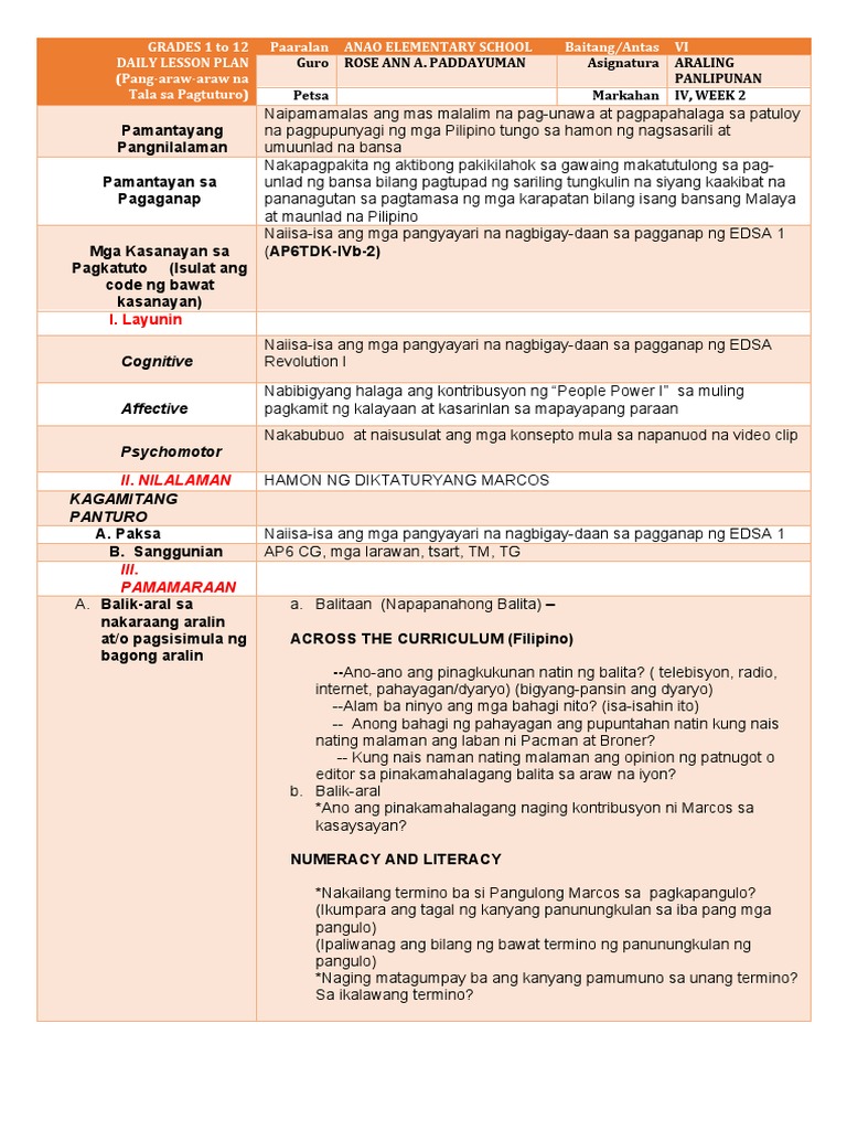 Cot DLP Ap6 Q4 | PDF