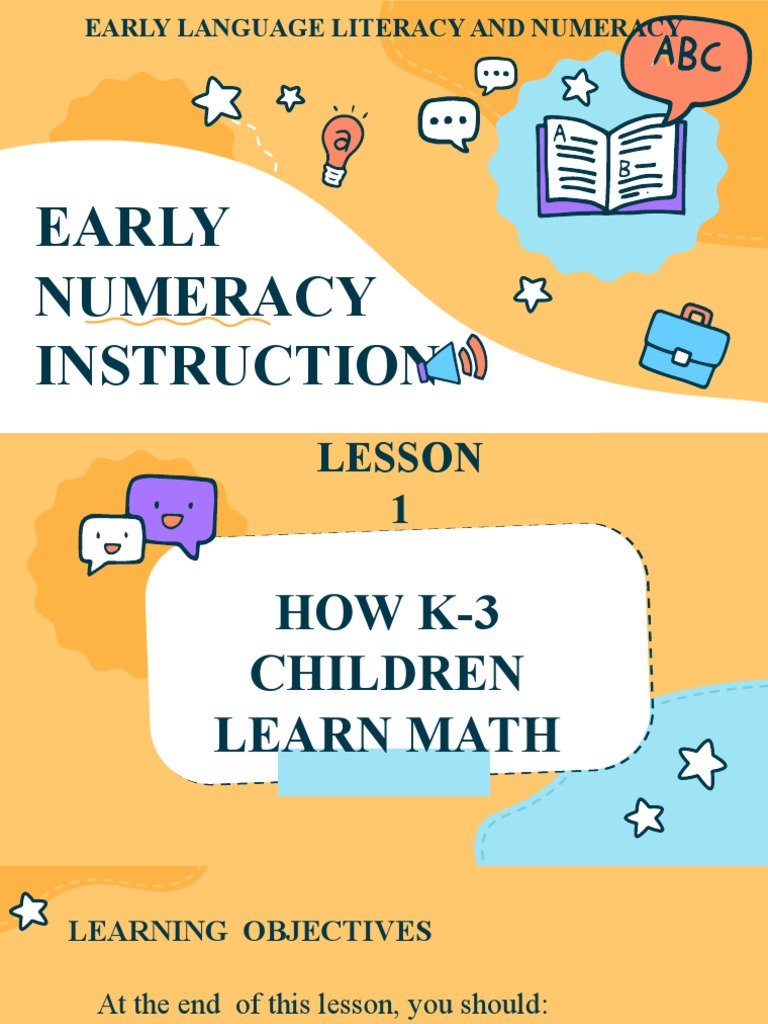 Early Language and Numeracy | PDF | Cognitive Development | Learning