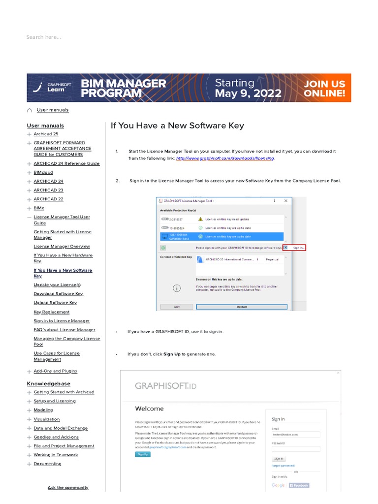 If You Have A New Software Key: User Manuals | PDF | Software ...