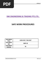 LOTO Checklist | PDF | Workplace | Working Conditions