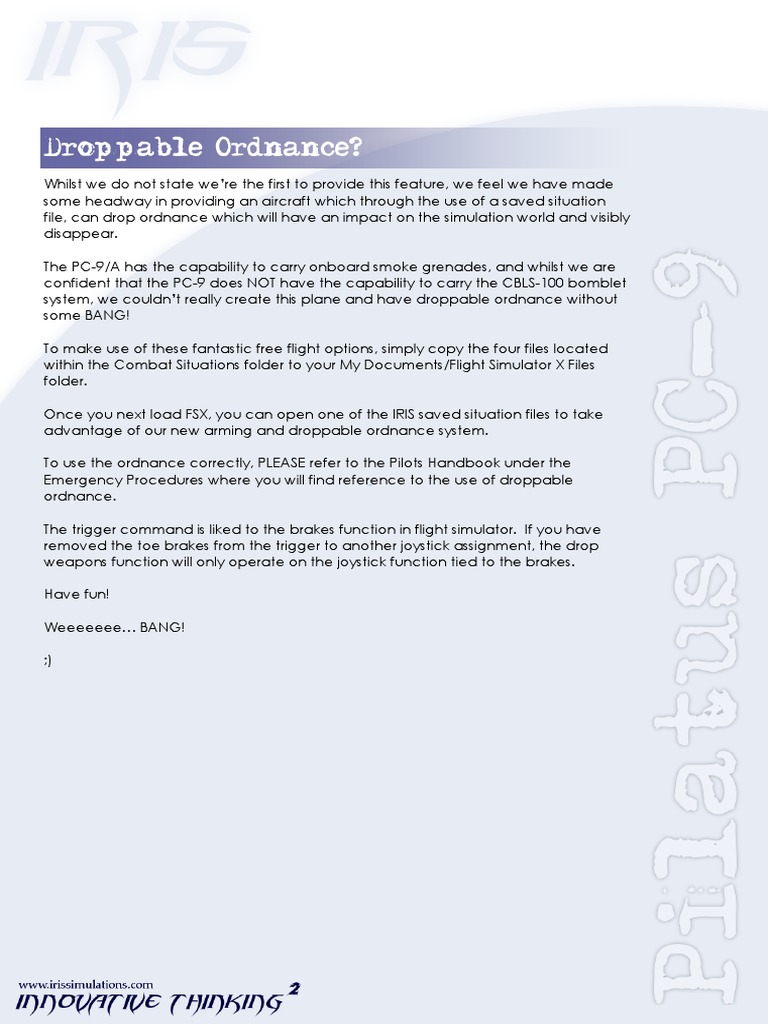 Droppable Ordnance Guide | PDF