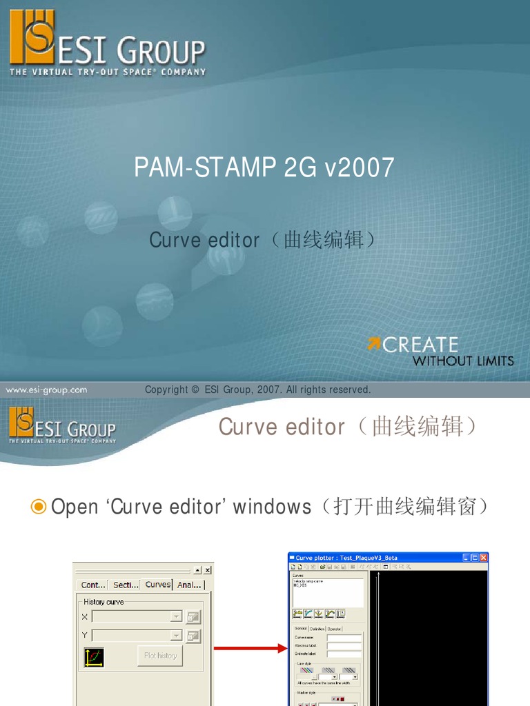 PAM-STAMP 2G v2007: Curve editor（曲线编辑） | PDF | Computers | Technology ...