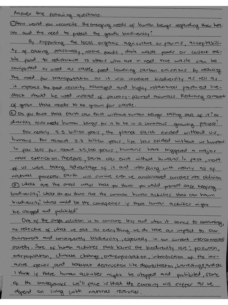 1-3 Answer The Ff. Questions | PDF