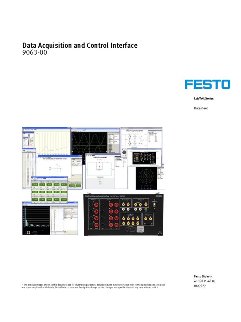 Data Acquisition and Control Interface: Labvolt Series | PDF | Power Inverter | High Voltage ...