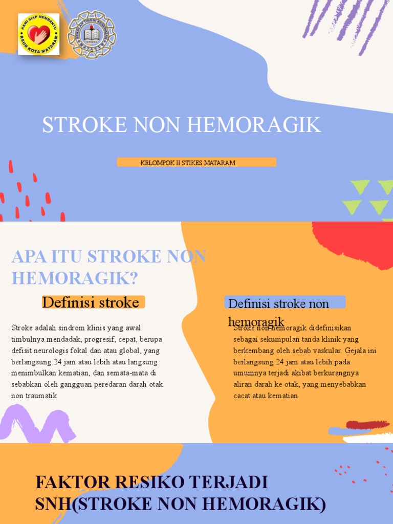 STROKE NON HEMORAGIK PPT Education | PDF